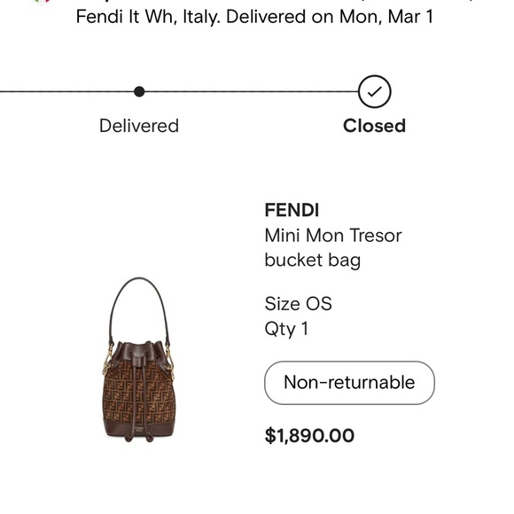 Fendi | Bags | Fendi Min Tresor Bucket Bag Authentic | Poshmark